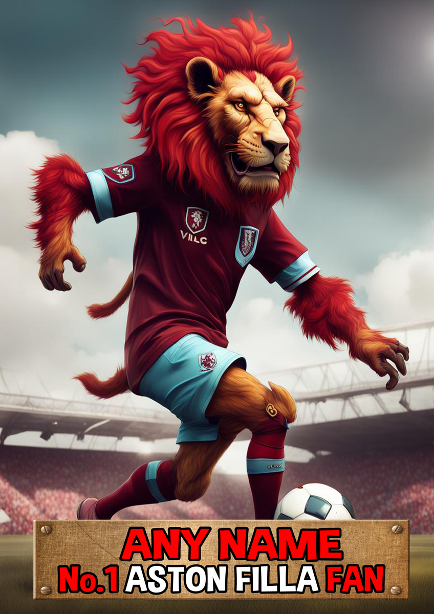 Personalised Number One Football Fan Wall Art Print – PPVguru